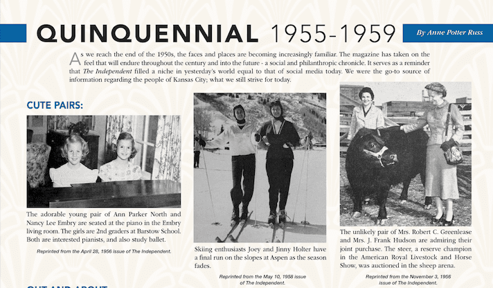 Quinquennial 1955-1959 | The Independent